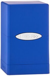 ultra pro blue satin tower deck box