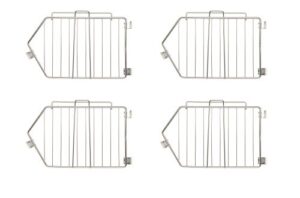 quantum storage 149dc-4 4-pack wire basket divider, chrome finish, 14" x 9"