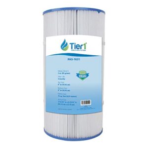 tier1 pool & spa filter cartridge | replacement for waterway 817-0075n, clearwater ii 75, pleatco pwwct75, filbur fc-1255 and more | 75 sq ft pleated fabric filter media