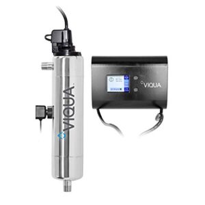 viqua d4+ home plus stainless steel ultraviolet water system 12 gpm 3/4 mnpt (650695-r)