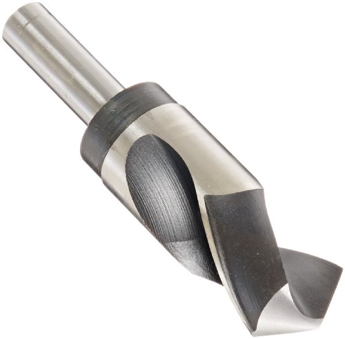 Michigan Drill 303 Series High-Speed Steel Reduced Shank Drill Bit, Round Shank, Spiral Flute, 118 Degrees Conventional Point, 1-13/64" Size (Pack of 1)