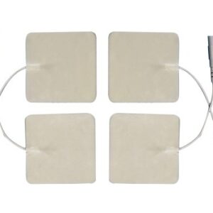 Premium 40 Electrode Pads for TENS - 10 Packs of 4 Electrodes 2.0" x 2.0" Each Preferred White Foam Backing with US Made Gel Adhesive by Eco-Patch®