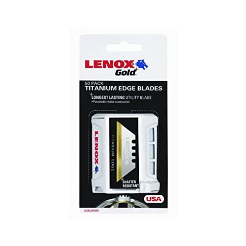 Lenox 20351GOLD50D (50) Utility Knife Blades, Lenox Gold