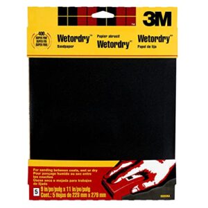 3m 400 wet-or-dry sandpaper 5pk