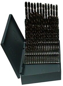 drill america - dwd60j-co-set 60 piece m35 cobalt drill bit set (wire sizes: #1 - #60), dwdco series