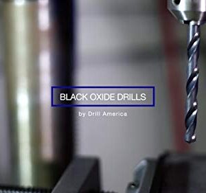 Drill America 1/2" High Speed Steel Black Oxide Drill Bit (Pack of 6), DWDN Series