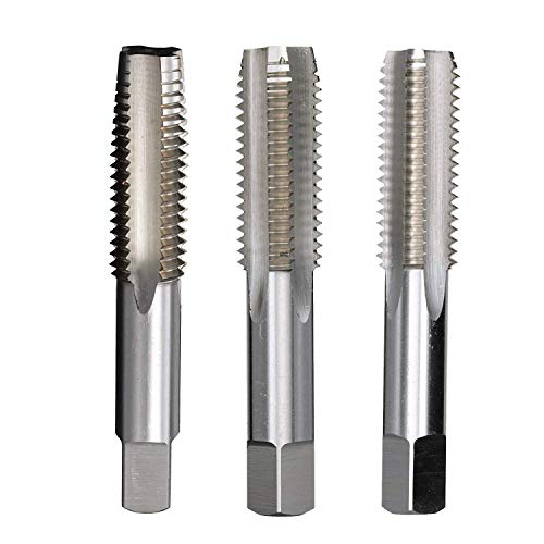 Drill America DWTS6X1 m6 x 1 High Speed Steel 4 Flute Hand Tap Set, DWT Series,Uncoated (Bright)