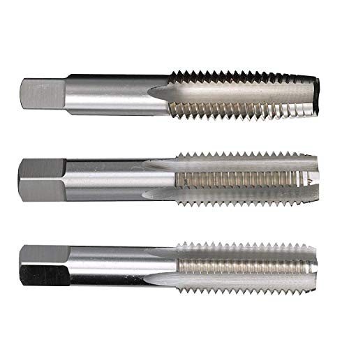 Drill America DWTS6X1 m6 x 1 High Speed Steel 4 Flute Hand Tap Set, DWT Series,Uncoated (Bright)