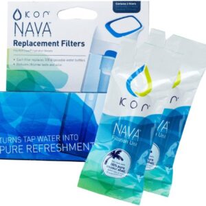 KOR Nava Water Bottle Replacement Filters, 2-Pack