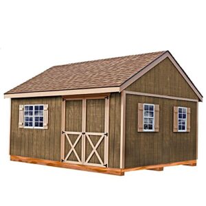 best barns new castle 12' x 16' wood shed kit