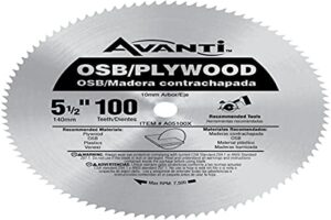 avanti 5-1/2 x 100t plywood, silver, one size (a05100x)