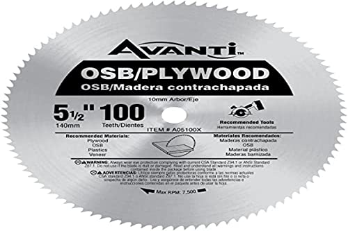 Avanti 5-1/2 X 100T Plywood, Silver, One Size (A05100X)