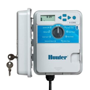 hunter sprinkler xc800 x-core 8-station outdoor only sprinkler timer