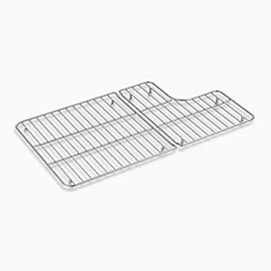 KOHLER 6449-ST Sink Racks for Whitehaven K-5826 and K-5827 Sinks, Stainless Steel 1.00 x 14.68 x 14.54 inches