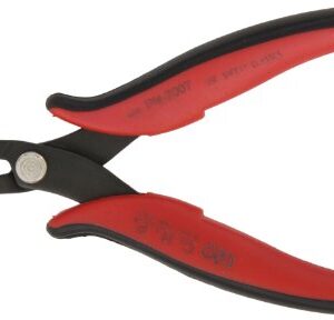 Hakko CHP PN-2007 Long-Nose Pliers, Flat Nose, Flat Outside Edge, Serrated Jaws, 32mm Jaw Length, 3mm Nose Width, 3mm Thick Steel, Original Version