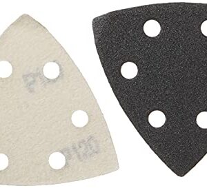 DEWALT DWASPTRI12 Hook and Loop Triangle 120 Grit Sandpaper, 12-Pack , Black