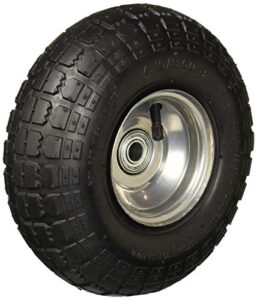 ez travel collection, heavy duty air tire replacement wheel, extra wide tires for wagon, dolly, hand truck, and cart