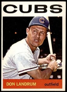 1964 topps # 286 don landrum chicago cubs (baseball card) vg/ex cubs