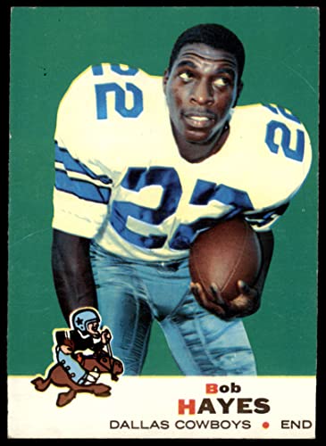 1969 Topps # 6 Bob Hayes Dallas Cowboys (Football Card) Dean's Cards 5 - EX Cowboys