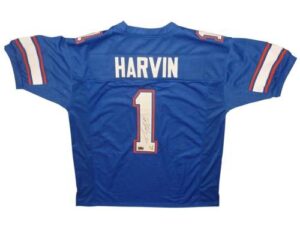 percy harvin autographed florida gators (blue #1) custom jersey