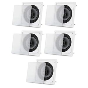 acoustic audio cs-i83s in wall/ceiling 8" home theater 5 speaker set 3 way 1750 watt cs-i83s-5s