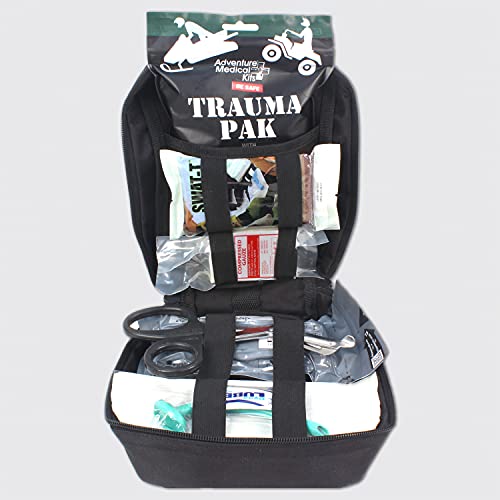 Ever Ready First Aid Tactical Trauma IFAK Kit Feat. Trauma Pack QuikClot, Israeli Bandage, SWAT-T Tourniquet in IFAK Molle Pouch