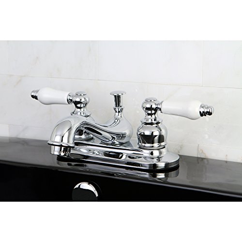 Kingston Brass KB601B 4-Inch Centerset Lavatory Faucet, 2.88" x 4.05" x 6.88", Polished Chrome