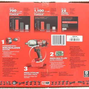 Milwaukee 2763-20 M18 Fuel 1/2-Inch High Torque Impact Wrench with Friction Ring (Bare Tool)