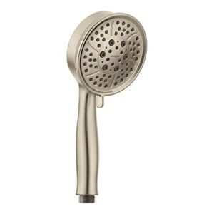 moen replacement brushed nickel 4-function eco-performance handheld showerhead, 164927bn