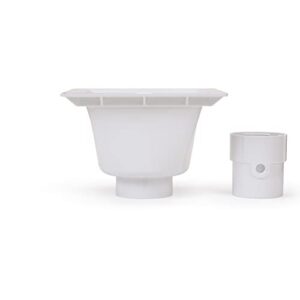 Oatey 42722 PVC Floor Sinks and Accessories, 4 in, White