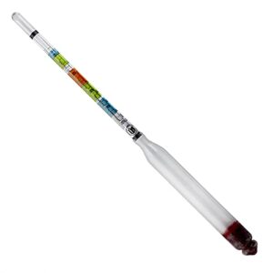 hydrometer - triple scale hydrometer for home brewing - beer and wine