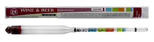 Hydrometer - Triple Scale Hydrometer for Home Brewing - Beer and Wine