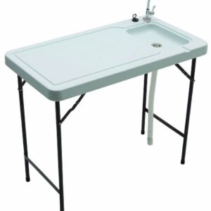 Tricam MT-2/SKFT-44 Outdoor Fish and Game Cleaning Table with Quick-Connect Stainless Steel Faucet