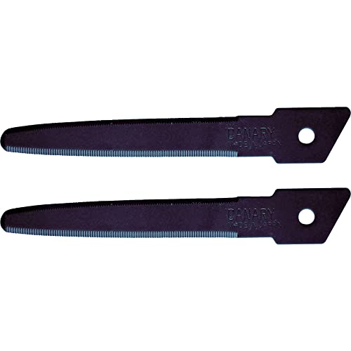 CANARY Box Cutter Replacement Blades, Non-Stick Coating Box Cutter Refill Blades (2 pcs), 2.95 inches Long Blade, Made in JAPAN, Black (DC-25BF2-1)