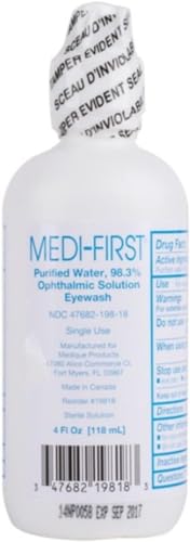 Medique First Aid Eyewash, 4 Ounce Bottles - 1/Pack of 6