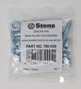 stens snow blower shear pin bolt 1/4" x 1-7/16" l, 10sets/pack