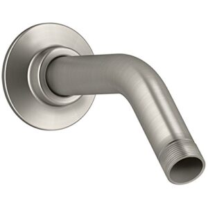 kohler k-7395-bn mastershower showerarm and flange, 5-3/8-inch long, vibrant brushed nickel