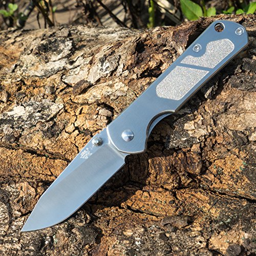 Sanrenmu 7010 Folding Pocket Knife EDC Knife 12C27 Blade Frame Lock Stainless Steel Handle with Clip