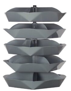 durham manufacturing 1505-95 rotabin 5 shelf 44" (5 compartments per shell)