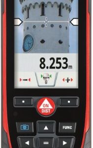 Leica DISTO D810 Touch 660ft Laser Distance Measurer w/Bluetooth and 1mm Accuracy, Red/Black