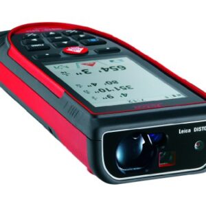 Leica DISTO D810 Touch 660ft Laser Distance Measurer w/Bluetooth and 1mm Accuracy, Red/Black