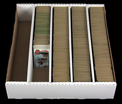 FOOTBALL ESTATE~ HUGE 3 MILLION CARD STORE DEALER INVENTORY BOX LOT ESTATE SALE FIND(100+) EVERY LOT GUARANTEED TO INCLUDE 1 JERSEY RELIC CARD AND 1 AUTOGRAPHED CARD!