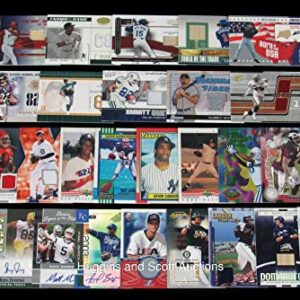 BASEBALL CARD ESTATE~ HUGE CARD STORE DEALER INVENTORY SALE BOX LOT (100+) EACH LOT GUARANTEED TO INCLUDE 1 JERSEY OR BAT RELIC CARD AND 1 AUTOGRAPHED CARD!