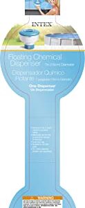 Intex 29041EP, 7-Inch Floating Chemical Dispenser for Pools, White/Blue