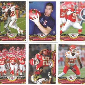 Kansas City Chiefs 2013 Topps Complete Regular Issue 12 Card Team Set Featuring Travis Kelce Mint Rookie Card #31