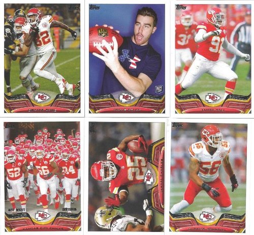 Kansas City Chiefs 2013 Topps Complete Regular Issue 12 Card Team Set Featuring Travis Kelce Mint Rookie Card #31