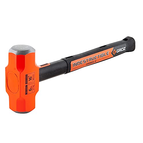 Groz 34521 16" Indestructible Sledge Hammer, 6 lb