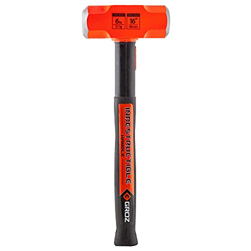 Groz 34521 16" Indestructible Sledge Hammer, 6 lb