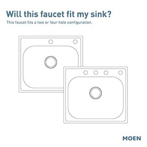 Moen 7840SRS Camerist One-Handle Low Arc Kitchen Faucet with Side Spray, Spot Resist Stainless, 0.375