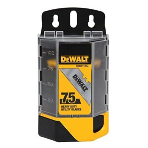 dewalt dwht11004 4 pack 75 pc. heavy duty utility blades